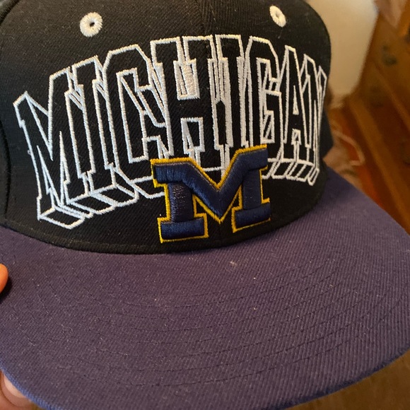 Zephyr | Accessories | Gently Worn Snap Back Michigan Cap | Poshmark